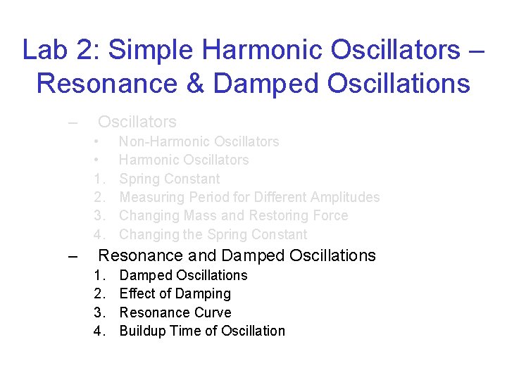 Lab 1 Oscillators Oscilloscopes The Oscillator 1 Using
