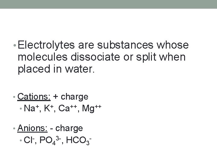 FLUID AND ELECTROLYTES BIO 139 Anatomy Physiology II
