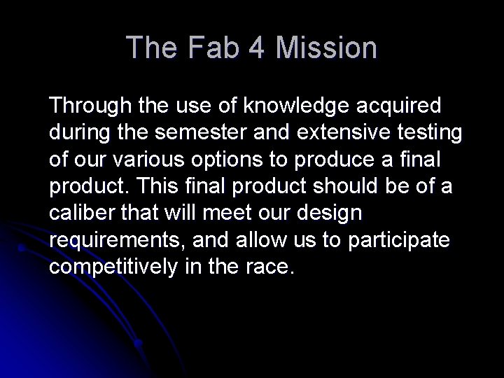 Critical Design Review The Fab Four l Jeremy