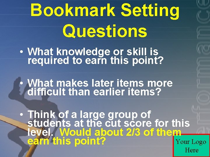 Your Logo Here The Bookmark Procedure Basics Arrange