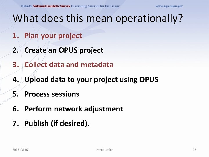 What is OPUS Projects PSLS Webinar May 20
