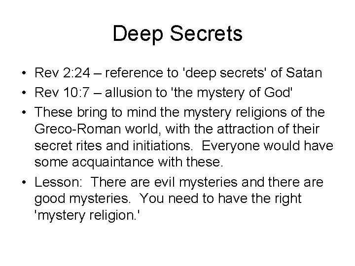 GrecoRoman Symbolism in the Book of Revelation Robert