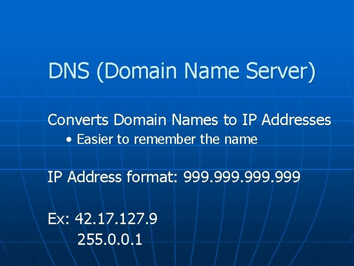 Using the Internet A Brief History 1969 ARPANET