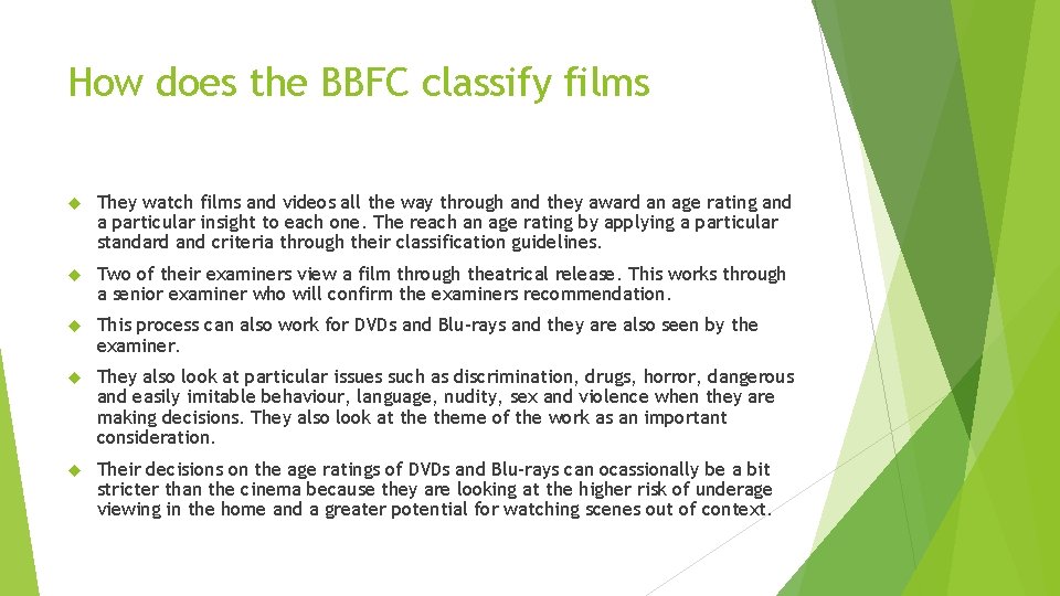Media Organisations BBFC British Board of Film Classification