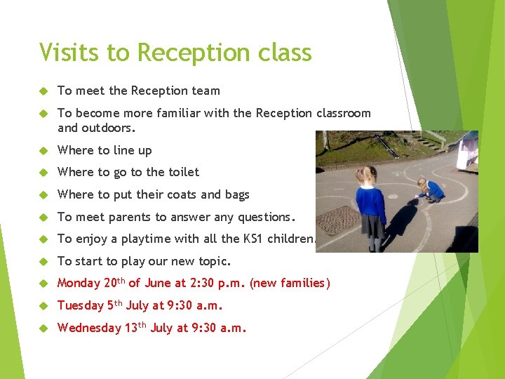 Welcome to Nursery and Reception To introduce members