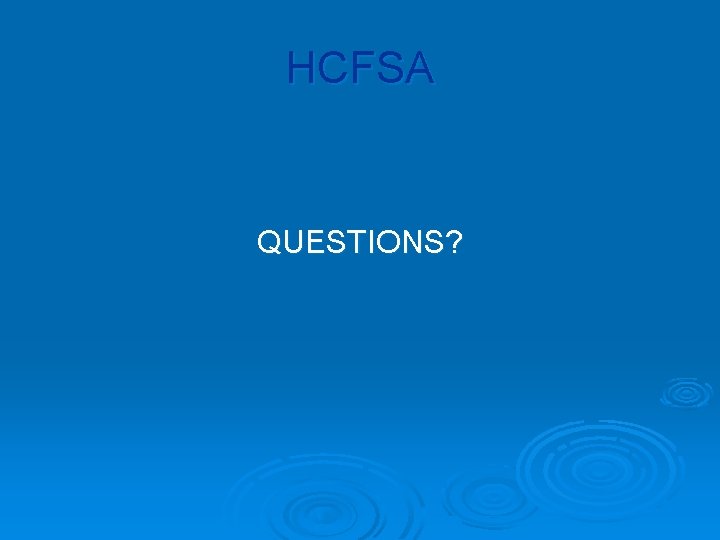 NEW FLEXIBLE SPENDING ACCOUNTS IN 2008 FOR TRUST
