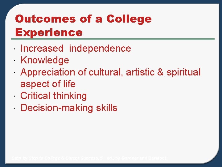 Step by Step to College and Career Success