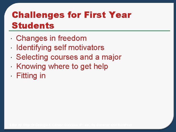 Step by Step to College and Career Success