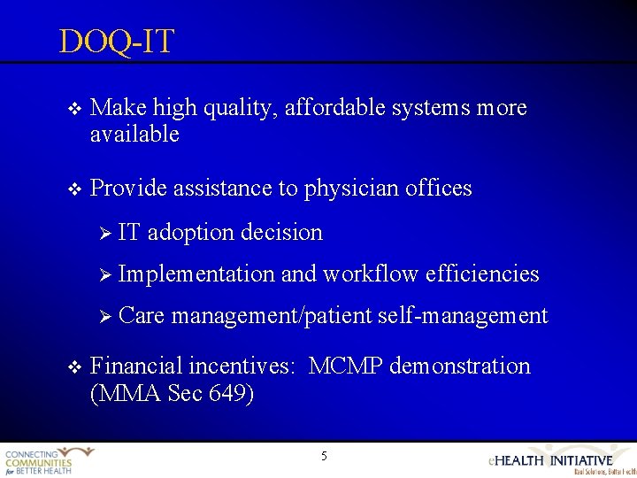 Connecting Communities CMS Role William Rollow MD MPH