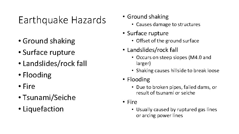 Natural Hazards Earthquakes Volcanoes and Severe Weather What