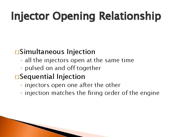 Introduction to Fuel Injection Chapter 22 Lesson 1