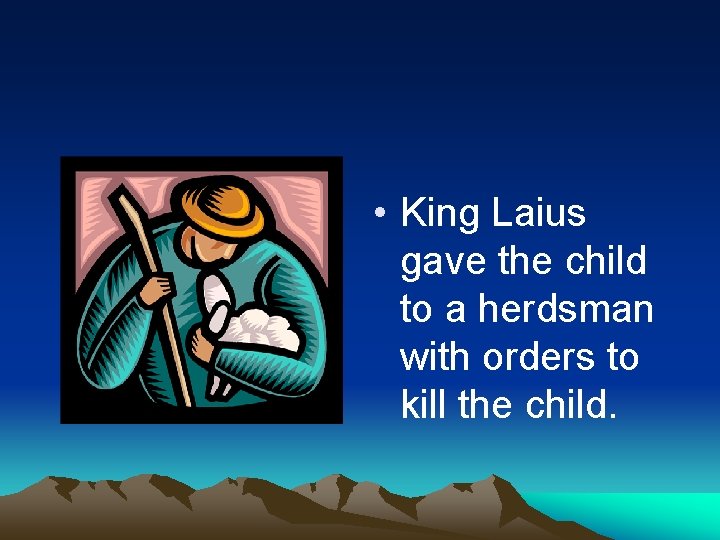 Greek Mythology The Oedipus Story Background to understanding