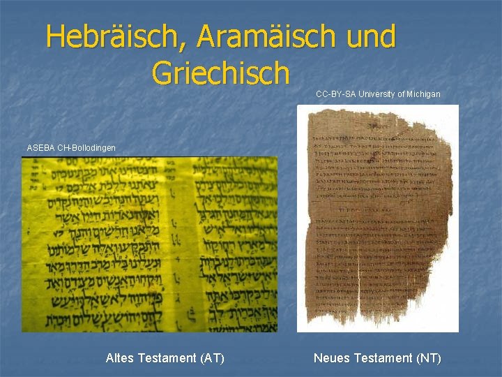 Roger Liebi Zum Aufbau der Bibel Altes Testament