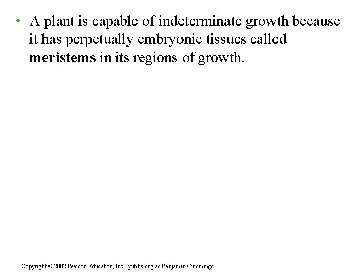 CHAPTER 35 PLANT STRUCTURE AND GROWTH Section B