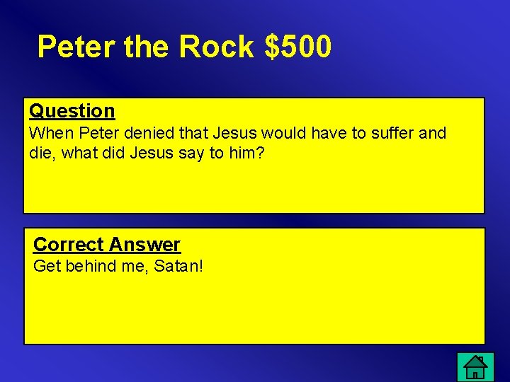 Bible Jeopardy Gospels Round 1 Peter The Rock