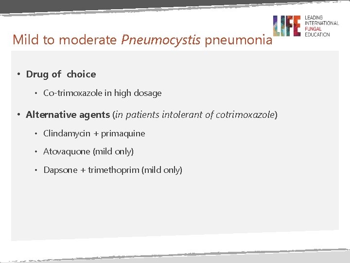 PCP in adults Presentation Treatment and Prophylaxis Prof