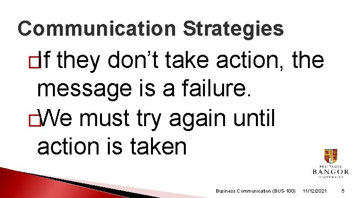 Business Communication Lecturer Gareth Jones Class 6 Communication