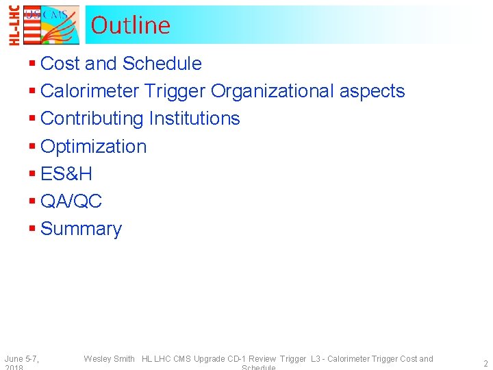402 6 3 Calorimeter Trigger Cost and Schedule