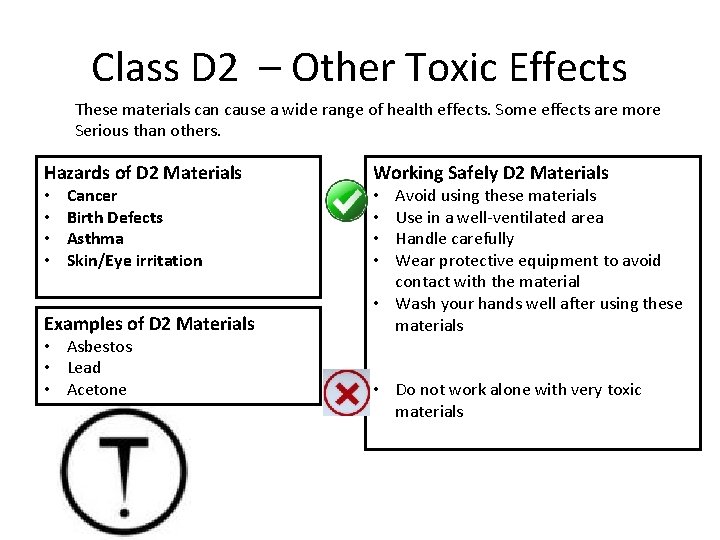 Workplace Hazardous Materials Information System The Three Components
