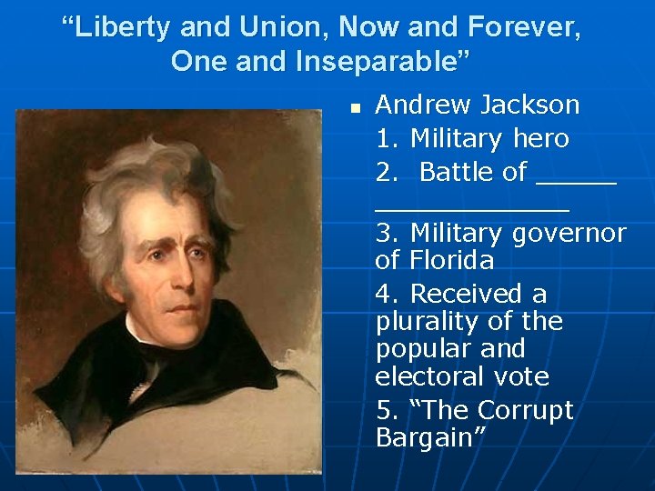 HIST 151 Liberty and Union Now and Forever