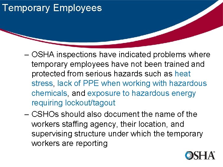 Protecting Temporary Employees A Joint Responsibility Jim Shelton