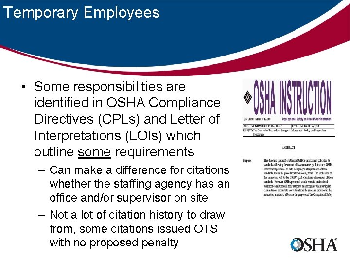 Protecting Temporary Employees A Joint Responsibility Jim Shelton