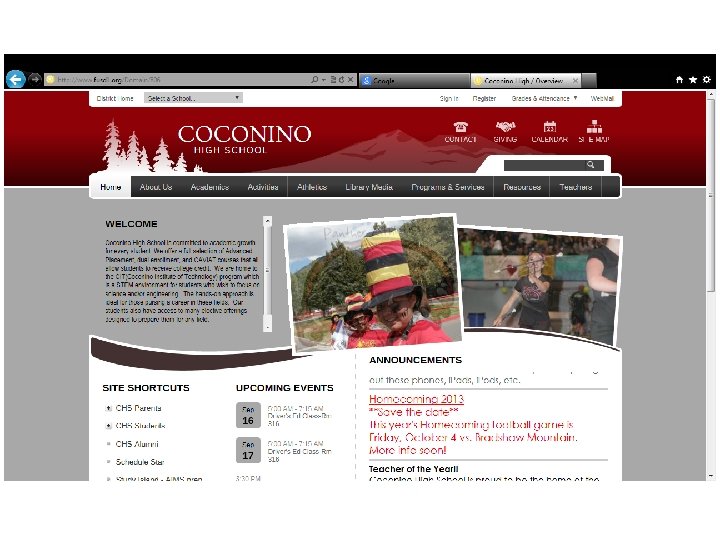 Coconino High School Home of the Coconino Panthers