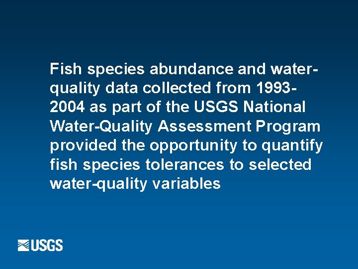 Quantifying tolerance indicator values for common stream fish