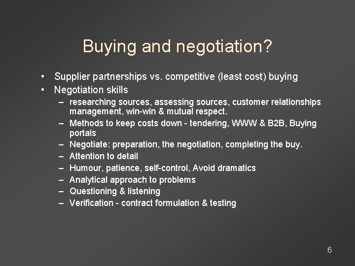 Purchasing strategy Market Assessment Business Need Supplier Selection