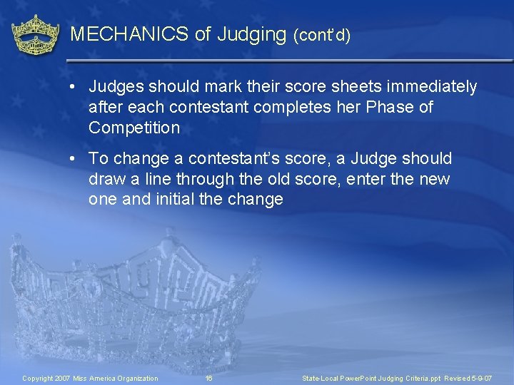 Miss America Judging System The Miss America Organization