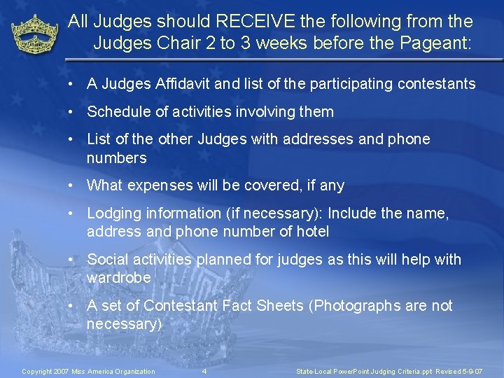 Miss America Judging System The Miss America Organization