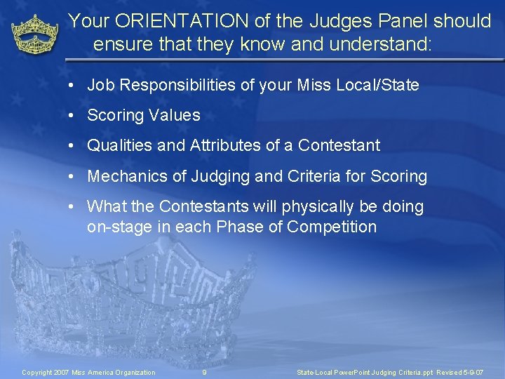 Miss America Judging System The Miss America Organization