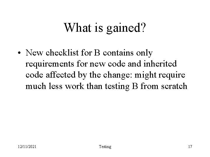 Lecture 6 OCL Use cases managing requirements Testing