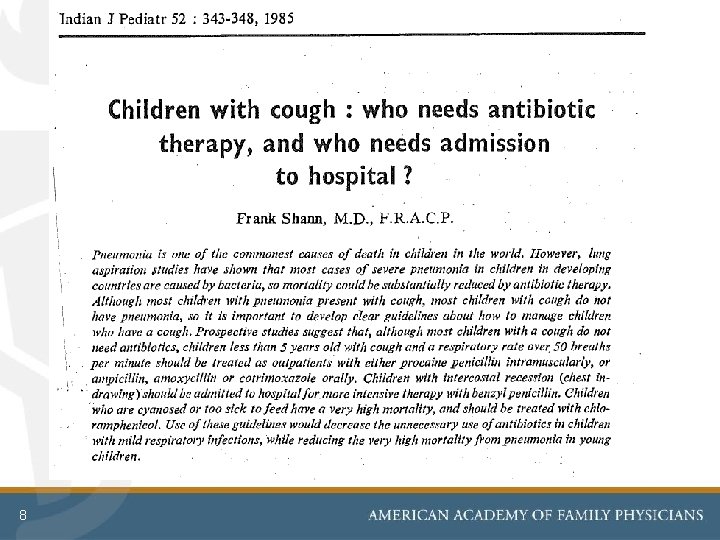 Diagnosing Child Pneumonia Learning from IMCI in LMICs