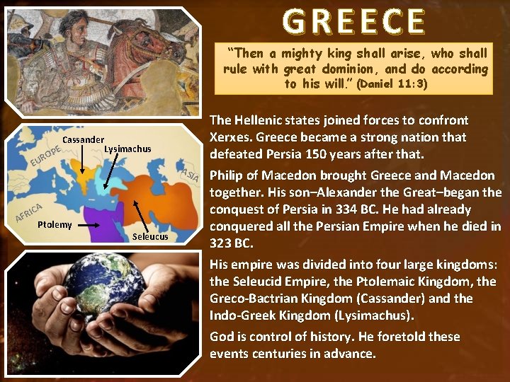 FROM NORTH AND SOUTH TO THE BEAUTIFUL LAND