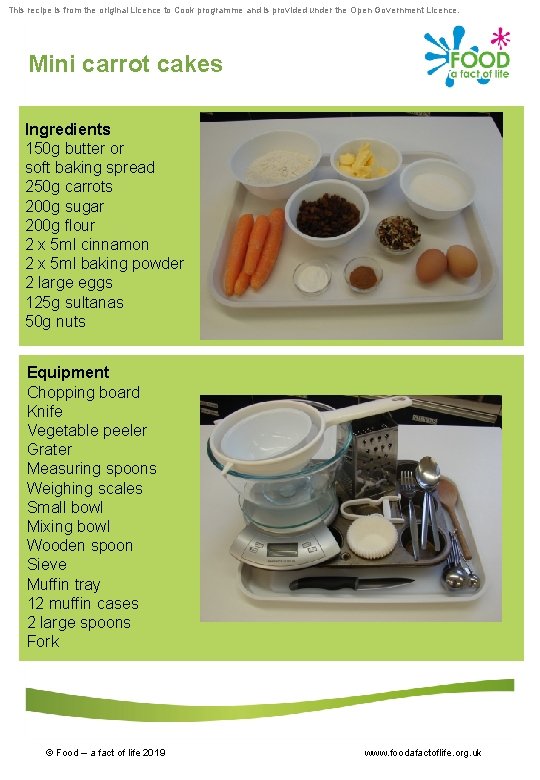 This recipe is from the original Licence to