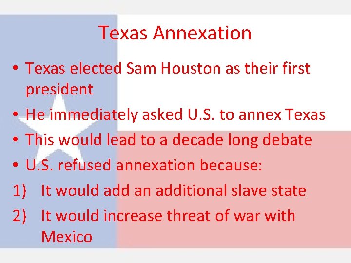 Texas Fights for Independence Mexicos Province Mexico wanted