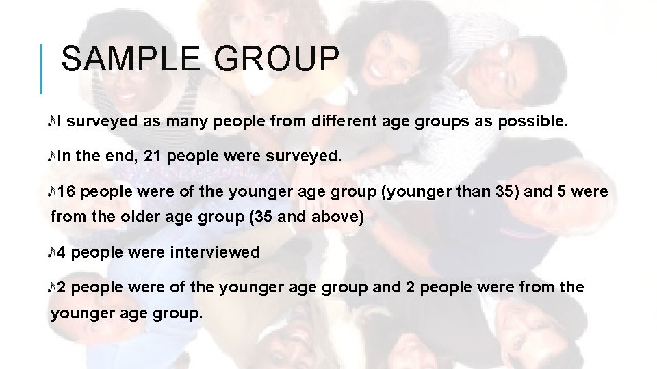 MUSIC AND AGE By Martha Williams How does