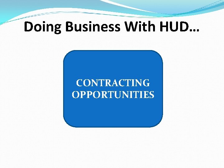 U S Department of Housing and Urban Development