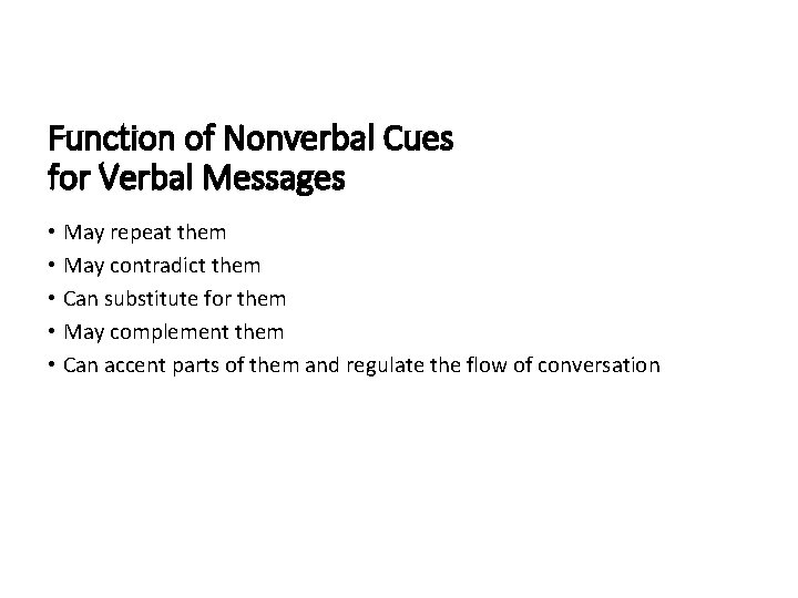 Nonverbal Communication Lynn W Zimmerman Ph D Fulbright