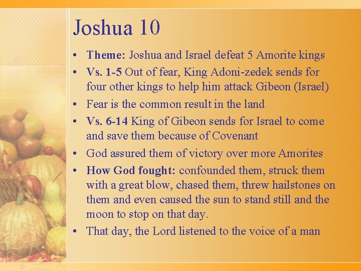 Joshua Lesson 4 Review Joshua 1 Joshua be