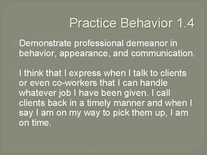 Core Competency 1 By Kristy Locklear Core Competency