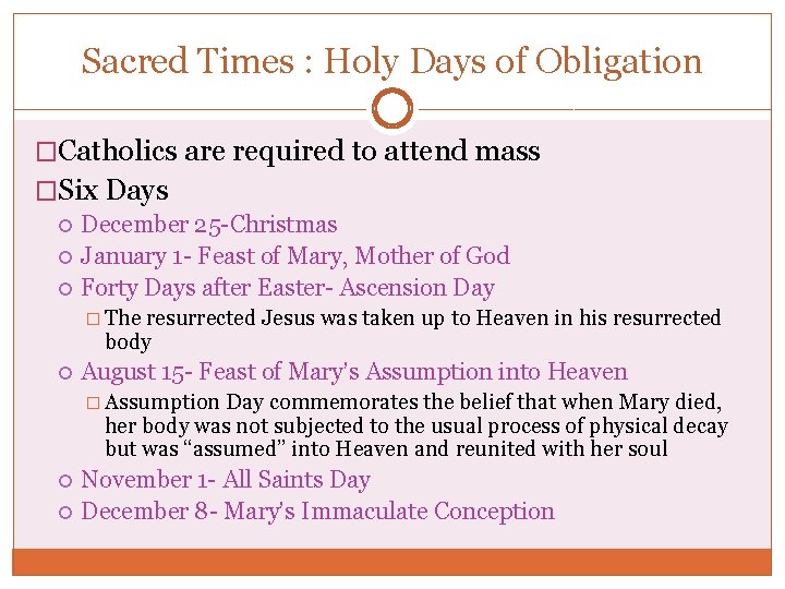Days of Celebration DECEMBER 2 2014 Liturgical Year