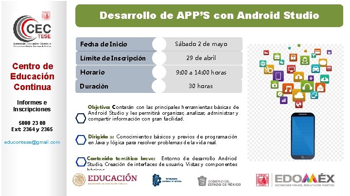 Desarrollo de APPS con Android Studio Fecha de