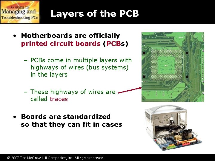 Motherboards Chapter 7 2007 The Mc GrawHill Companies
