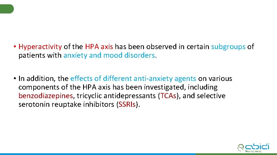The Role of the HPA Axis in Anxiety