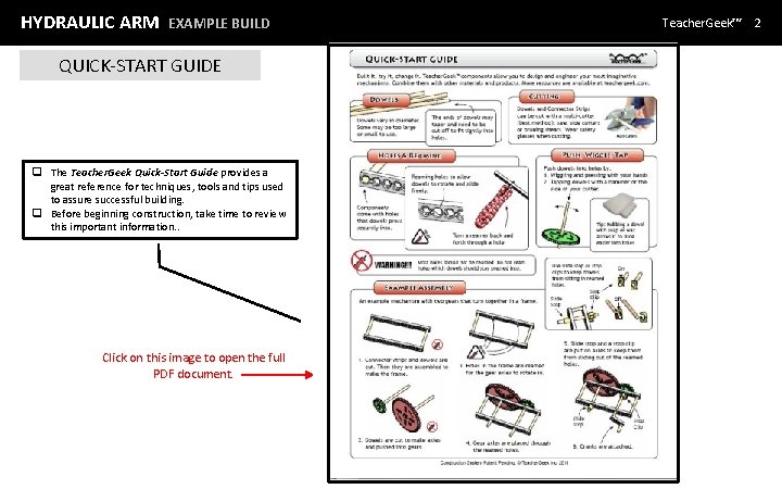 HYDRAULIC ARM EXAMPLE BUILD Hydraulic Arm Application Guide