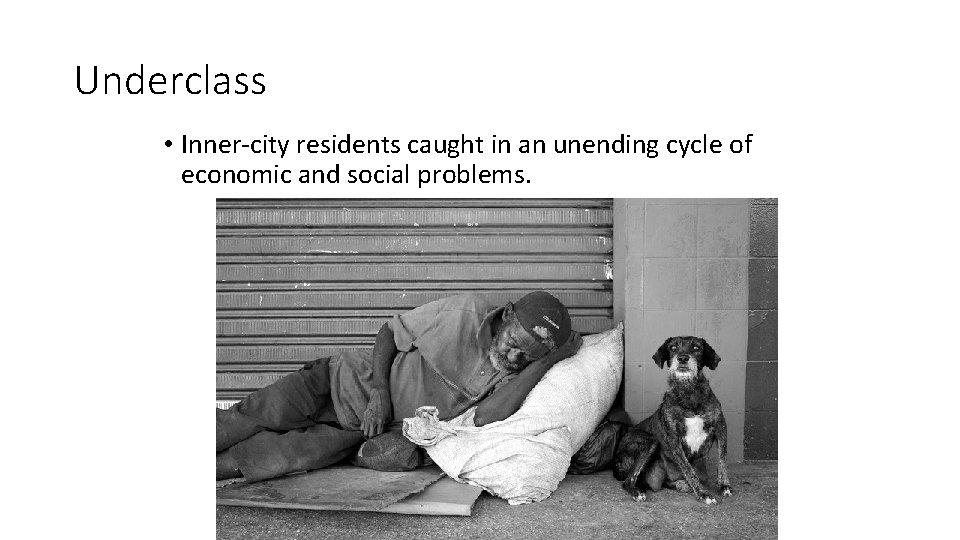 Defining urban settlements City an urban settlement that