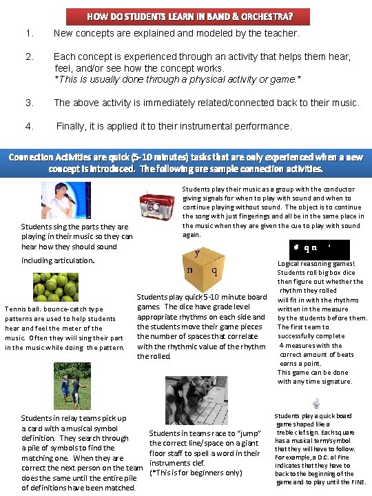 HOW DO STUDENTS LEARN IN BAND ORCHESTRA 1