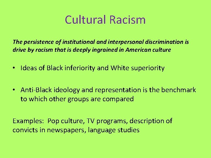Racism and Health I Pathways and Scientific Evidence